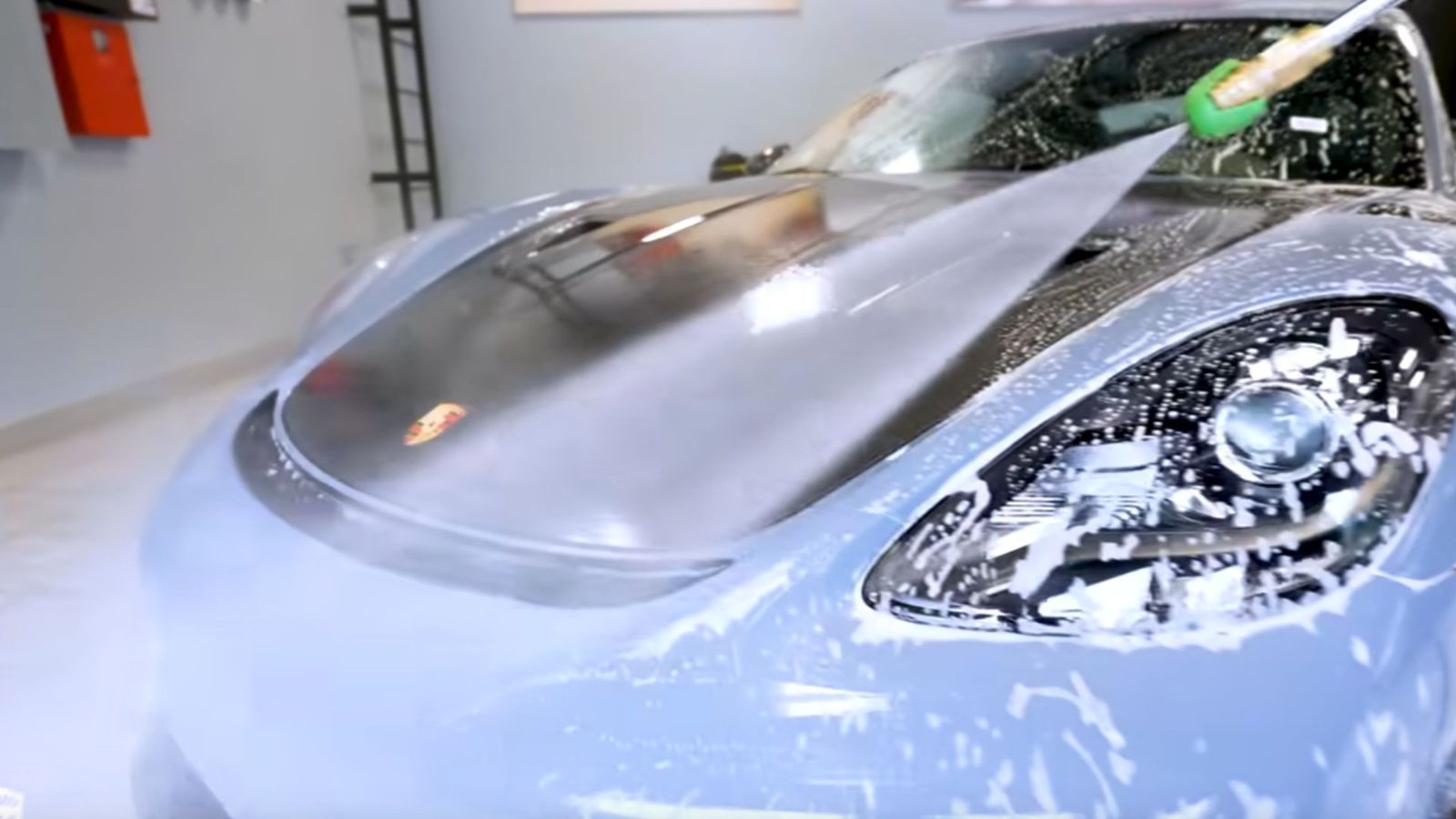 Watch A Porsche 718 Cayman GT4 RS Get Its First Bath