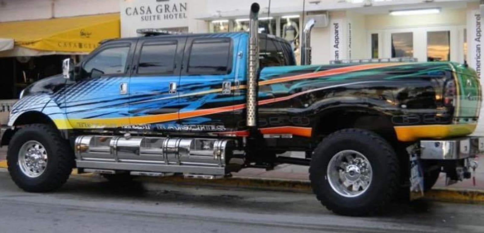 Unique 2008 Ford F650 SEMA build, boasting six doors, Cummins diesel power, and over $500,000 ...