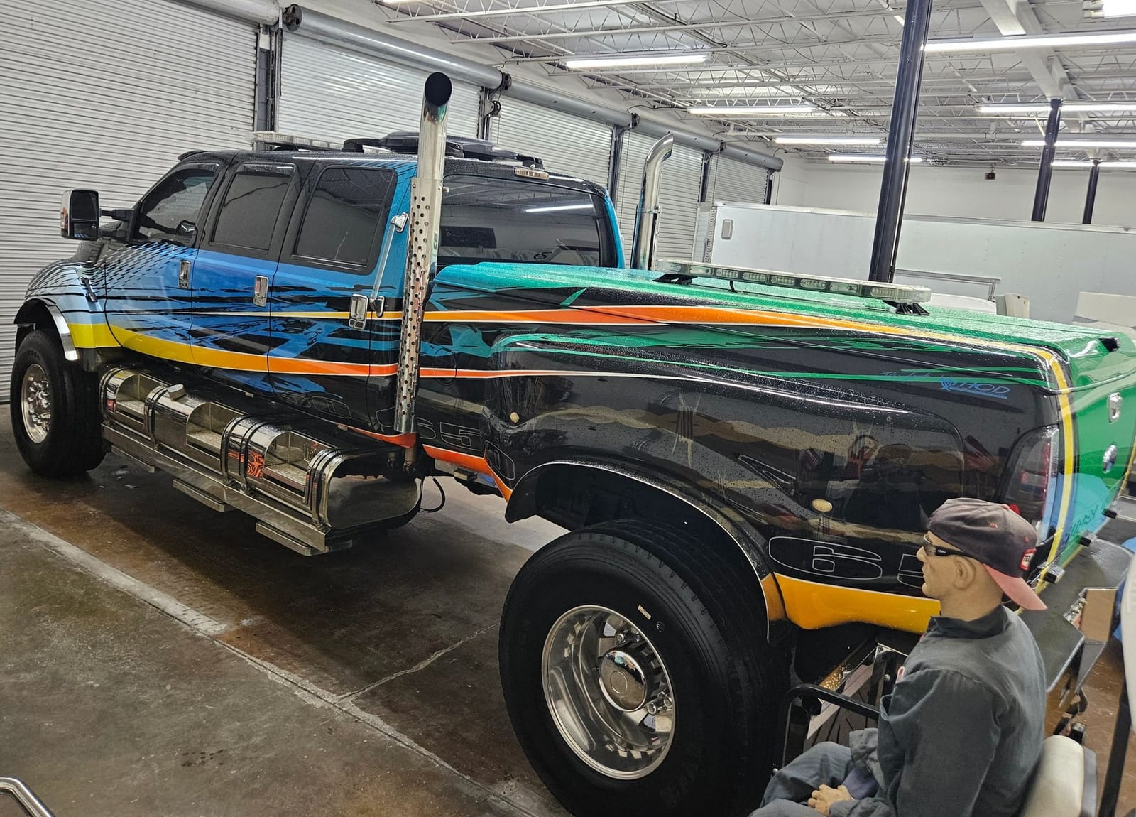 Unique 2008 Ford F650 SEMA build, boasting six doors, Cummins diesel ...