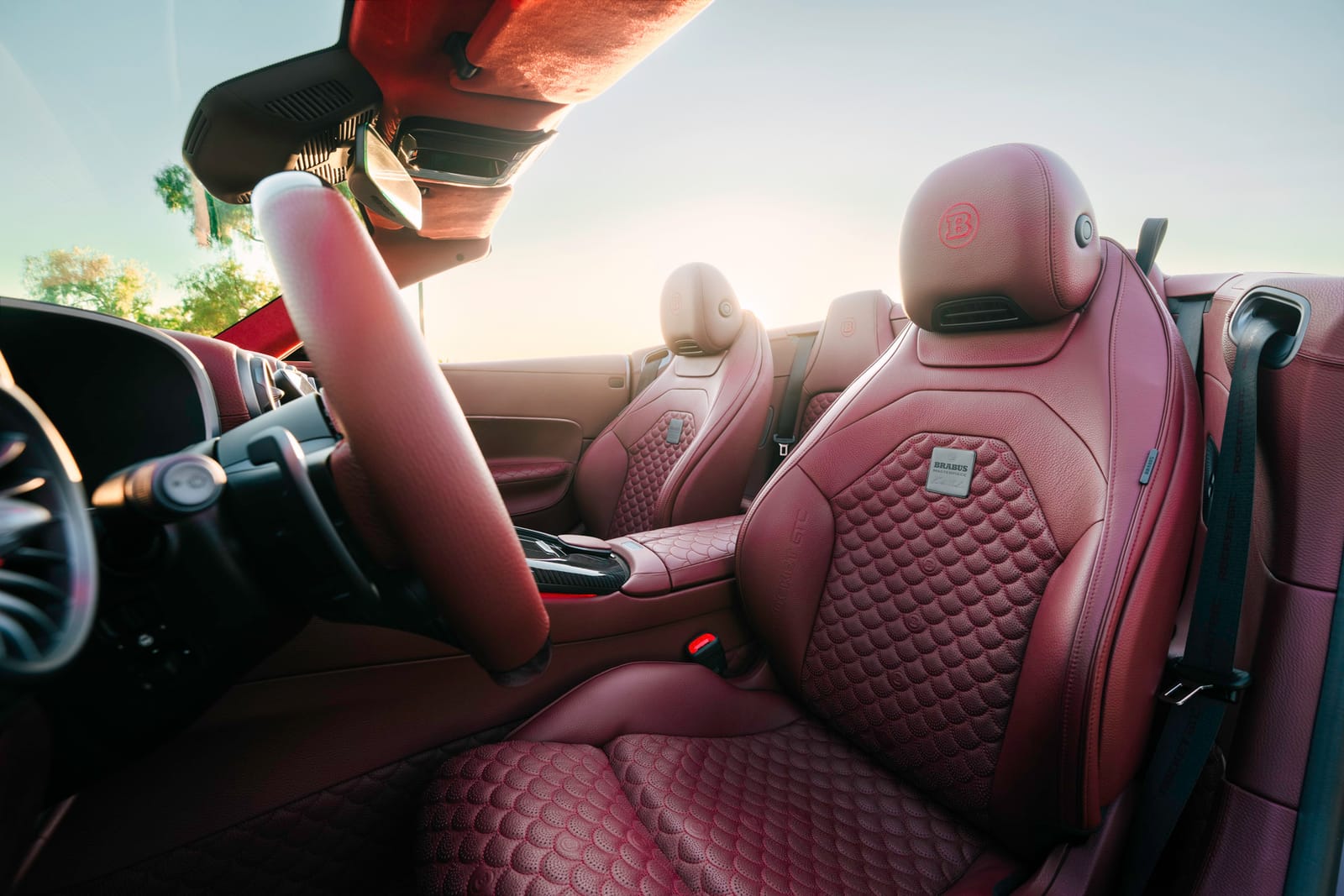 BRABUS Unveils 1,000-HP Rocket GTC 'Deep Red' Convertible at Pebble Beach