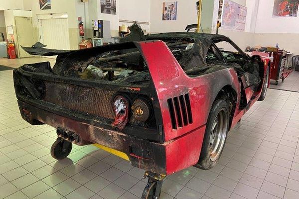 Charred Ferrari F40 From Monaco To Be Completely Rebuilt And Restored