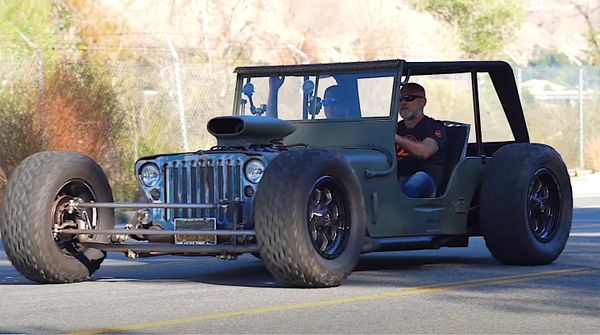Ford-Based Willys Jeep Hotrod Riding Low