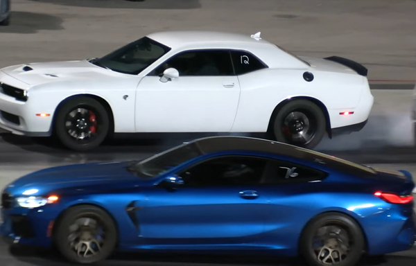 BMW M8 Outperforms Dodge Hellcats in Unexpected Drag Race Showdown