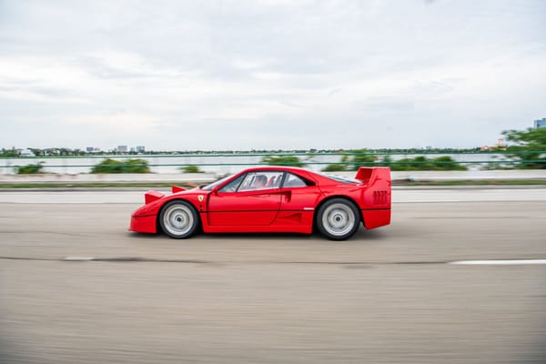 Early-Production 1988 Ferrari F40 With Plexi Windows to Appear at The Quail
